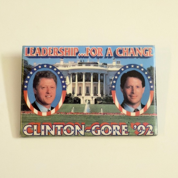 Accessories | Vintage 1992 Clinton Gore Presidential Election Pin 3 ...